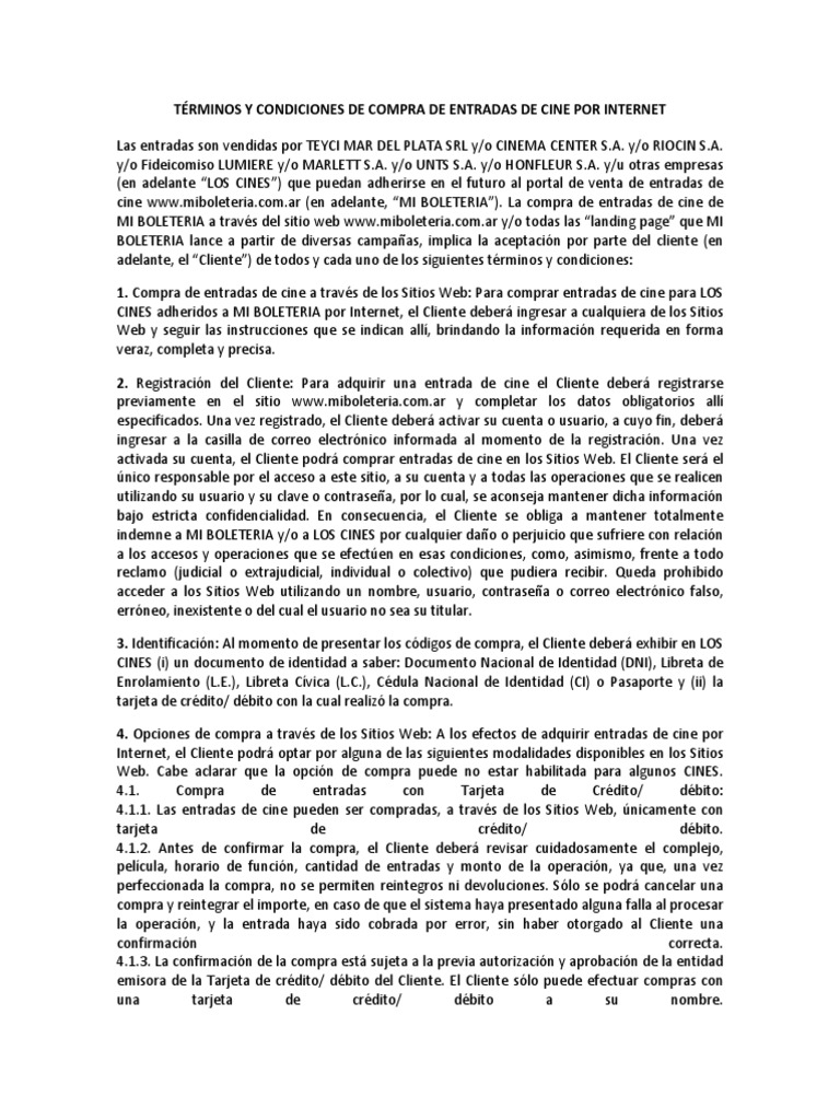Terminos | PDF