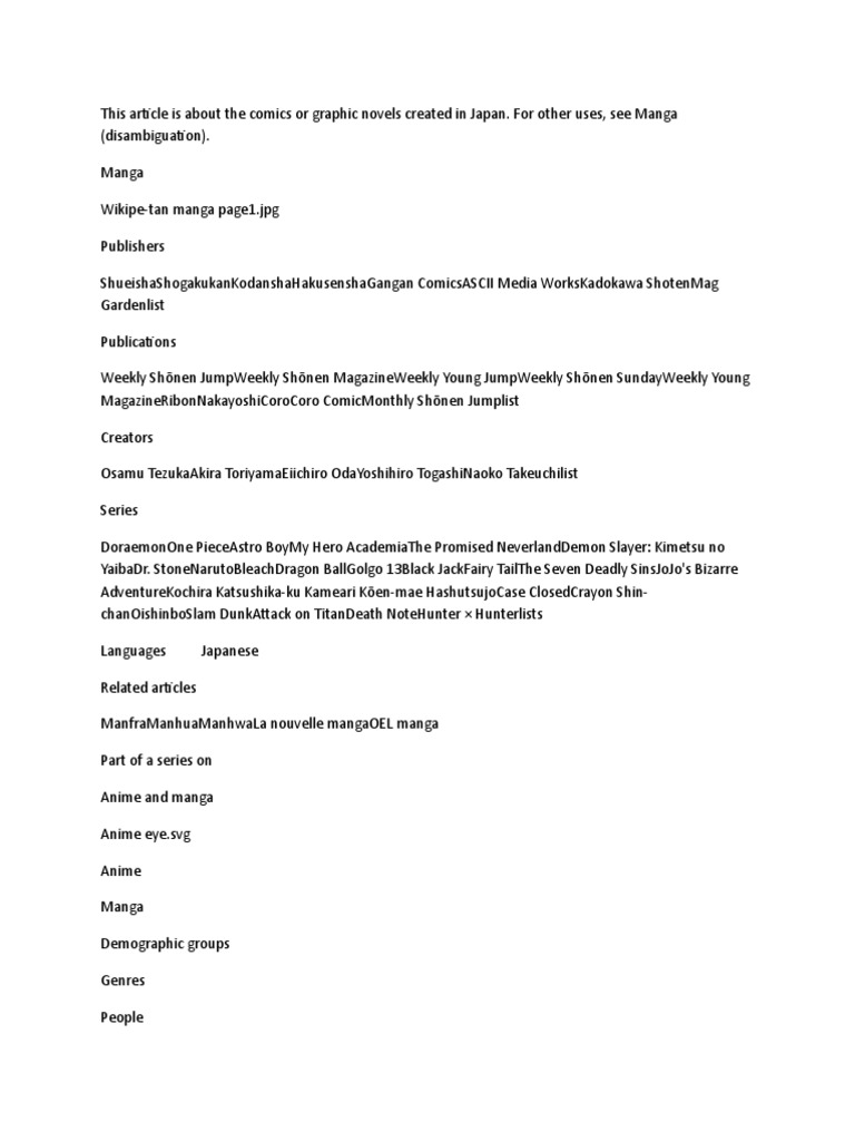 Manga | PDF | Manga | Comics