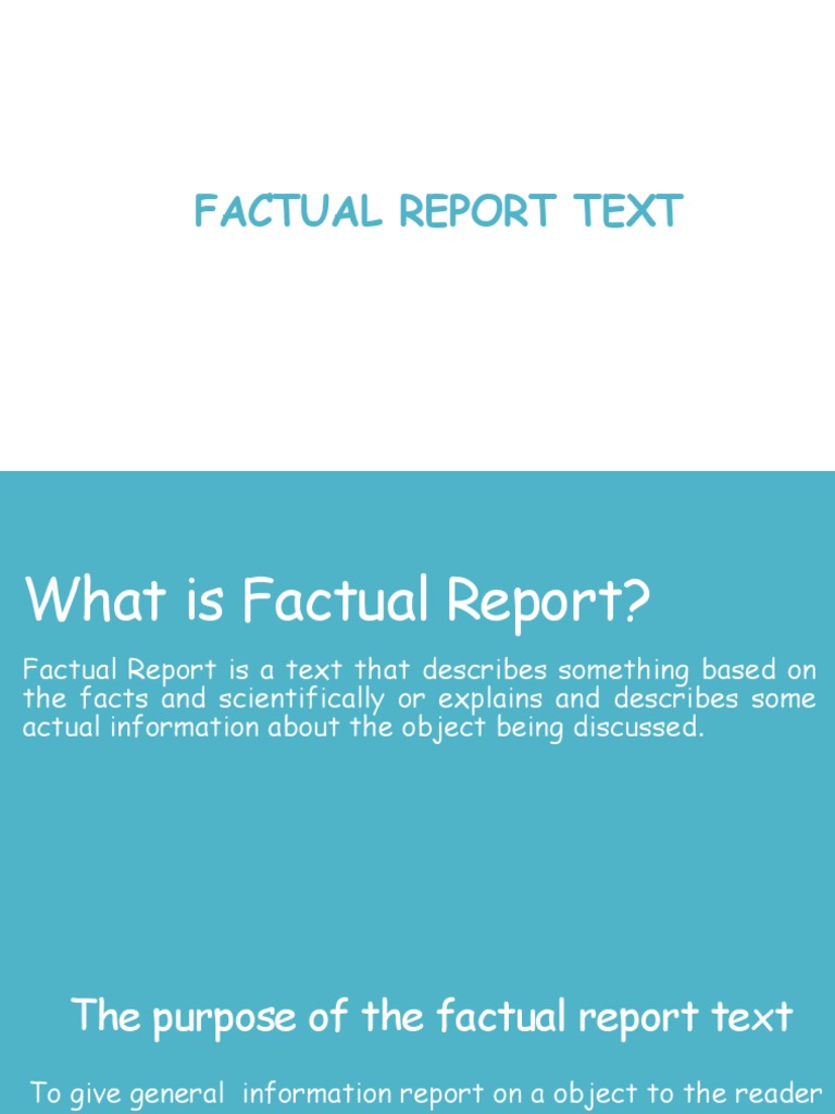 Factual Report Text | PDF