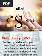 3D Picture: The Parables of Jesus: The Three Servants | PDF | Disciple ...
