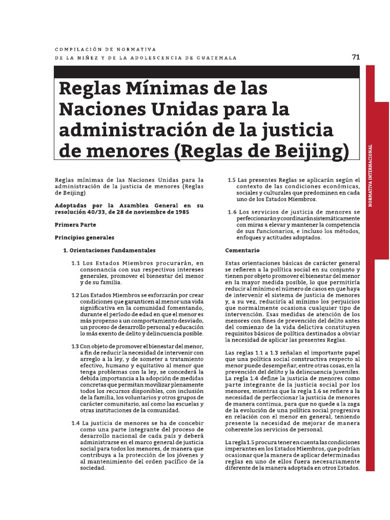 Reglas de Beijing | PDF