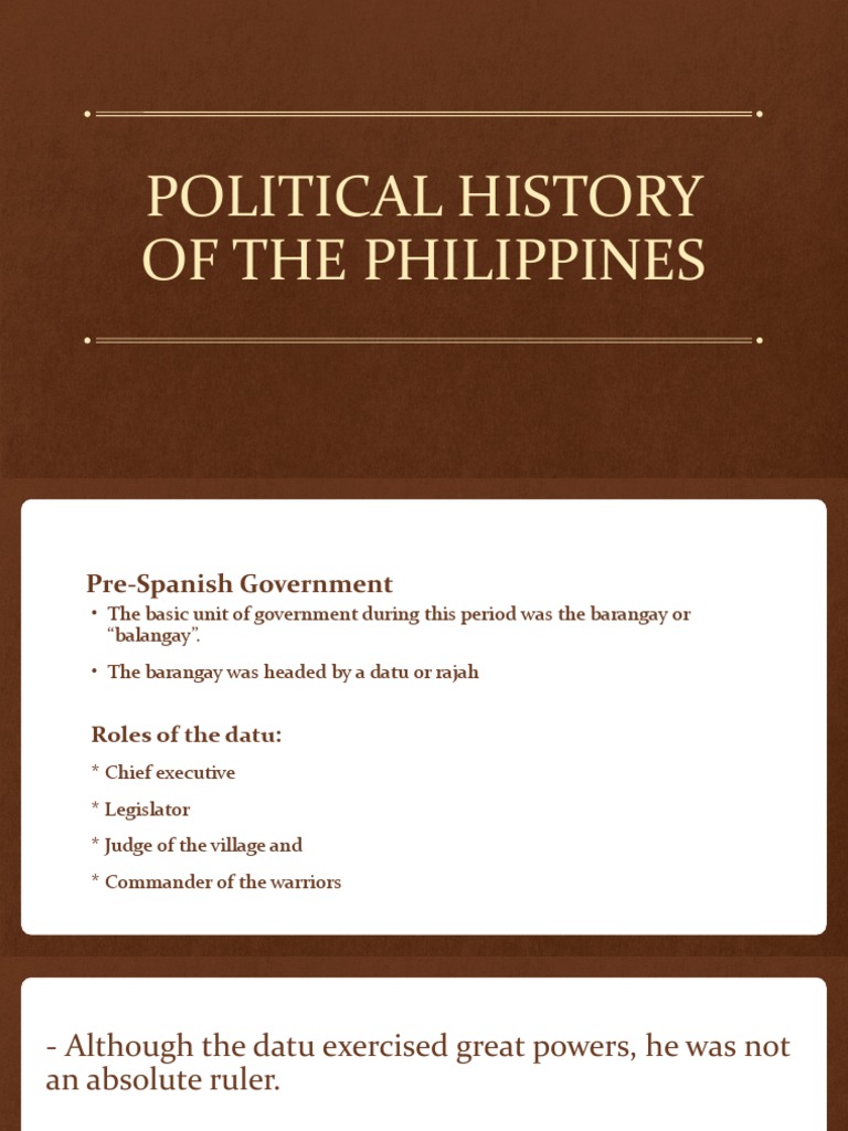 An Overview of the Evolution of Government in Philippine History from ...