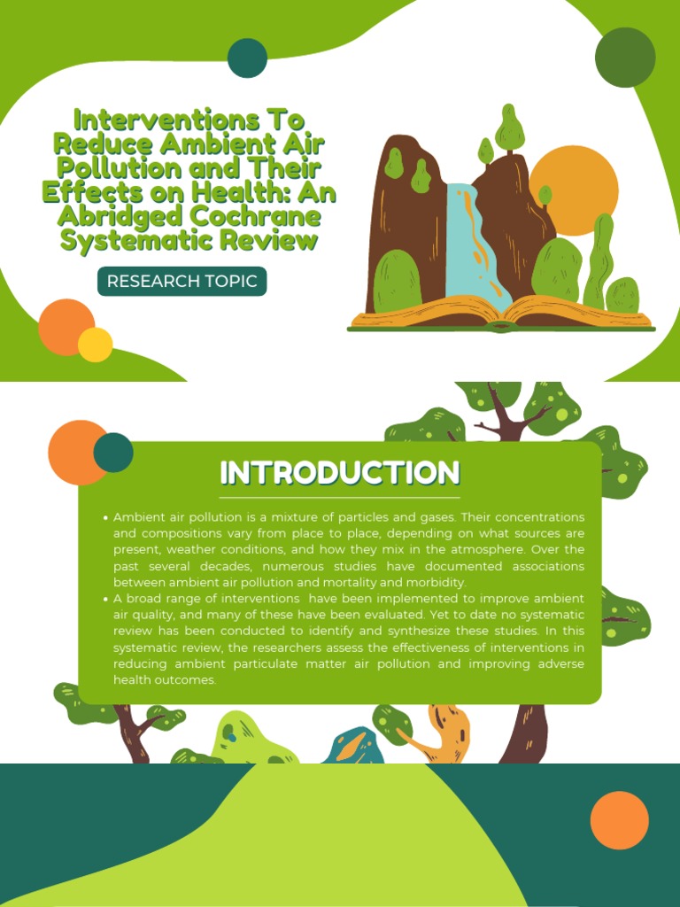 Group Activity 7 Study in Reducing The Effects of Air Pollution | PDF ...
