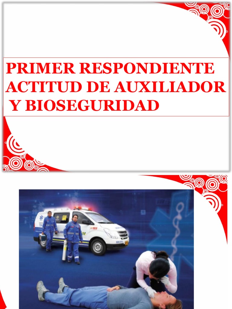 Primer Respondiente en Primeros Auxilios | PDF | Infección | Primeros ...