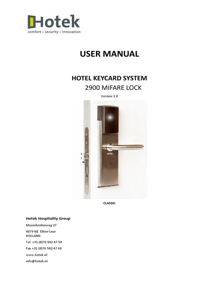 Hotek User Manual 2900 Version 2.8 EN | PDF | Microsoft Sql Server ...