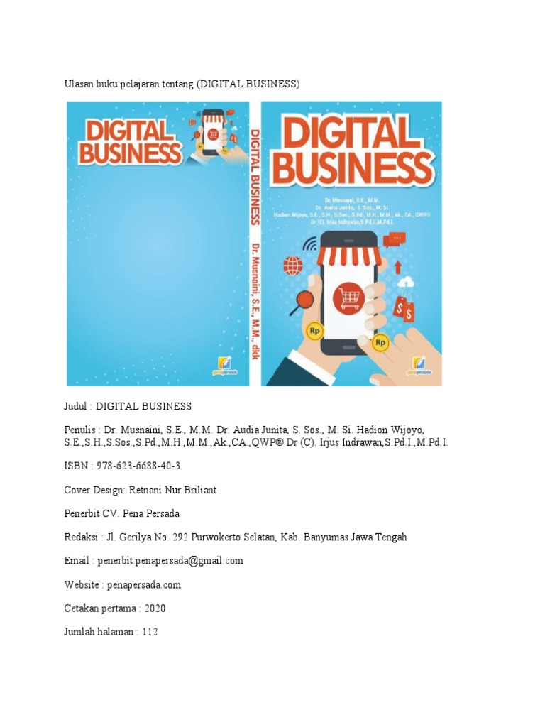 Ulasan Buku Pelajaran Tentang (DIGITAL BUSINESS) | PDF