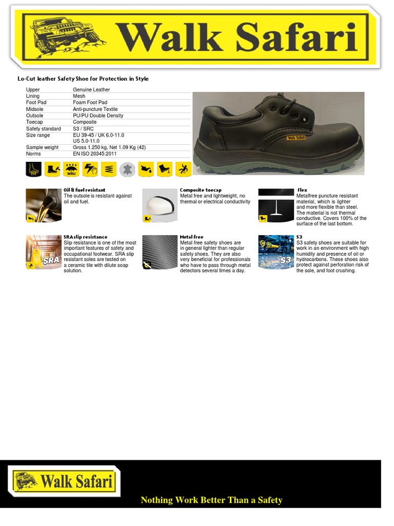 Walk Safari With Laces | Download Free PDF | Shoe | Chemistry