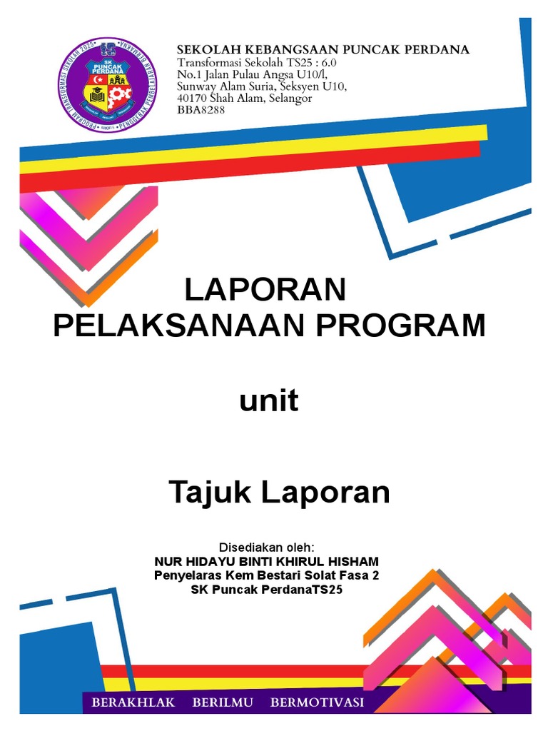 Format Laporan Program SKPP | PDF
