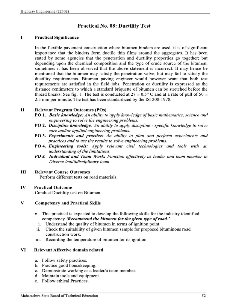 Ductility Test | PDF