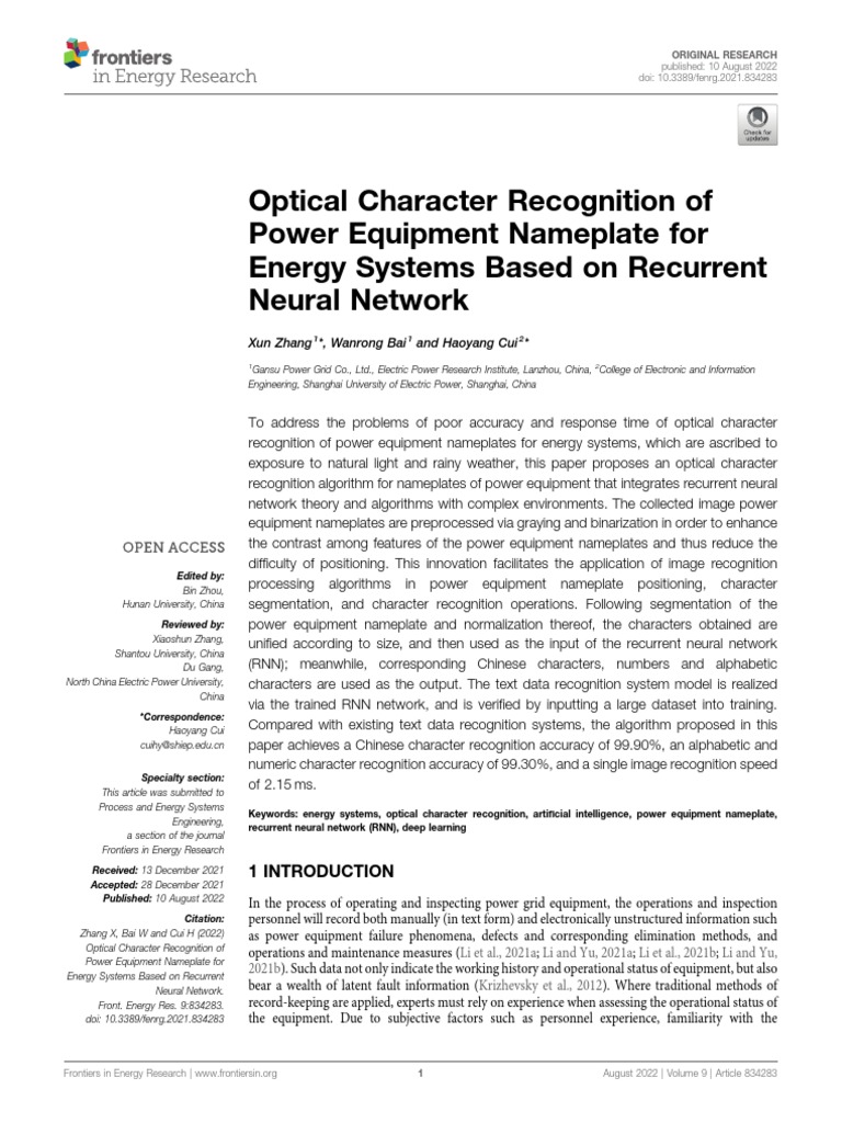 Fenrg 09 834283 Optical Nameplate | PDF | Optical Character Recognition | Image Segmentation