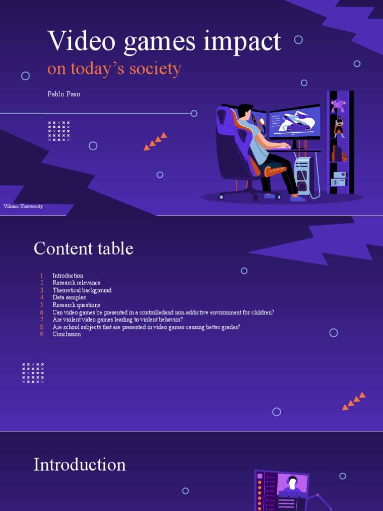 Impact of Video Games on Society | PDF