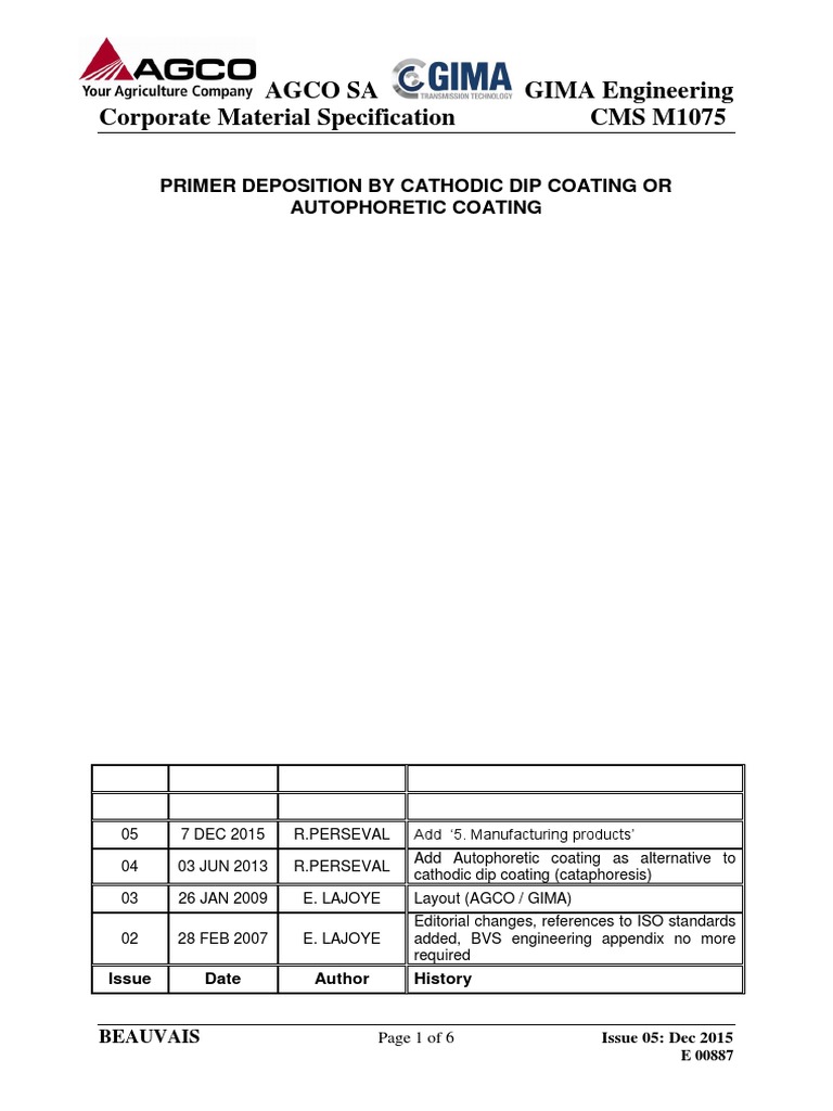 Engineering Coating Standards | PDF