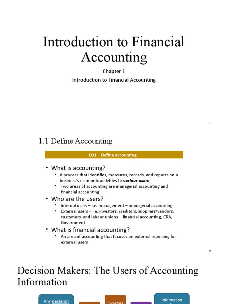 Financial Accounting-Class 1 | PDF | Accounting | Financial Statement