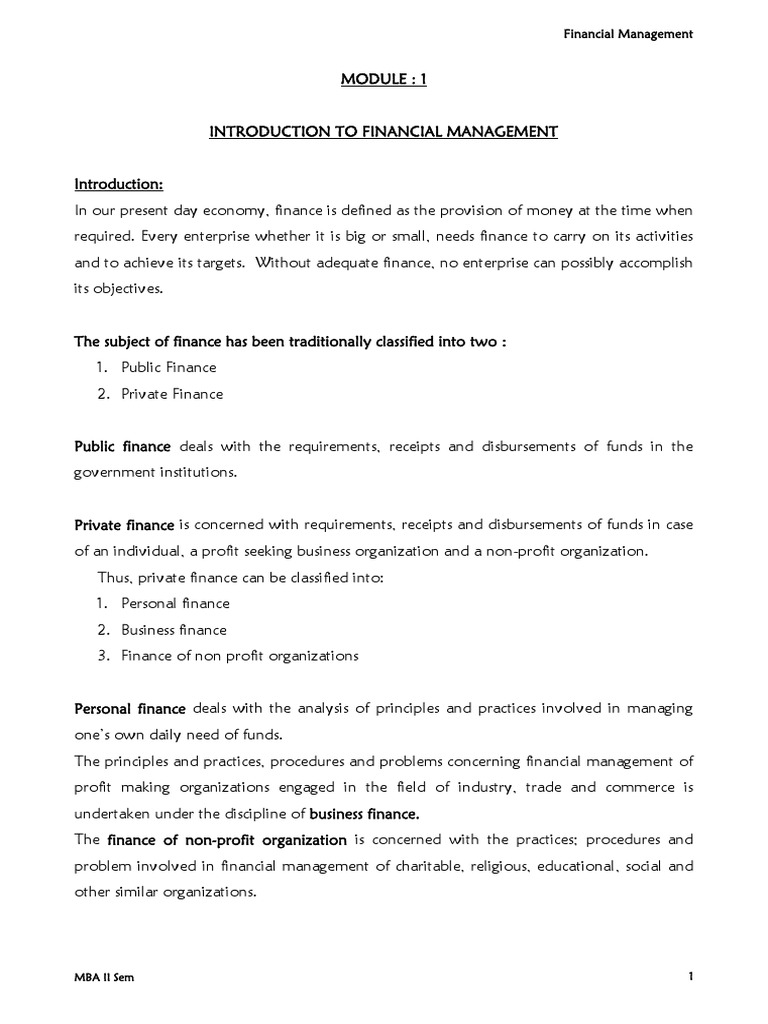 Introduction to Financial Management Fundamentals | PDF | Macroeconomics | Microeconomics