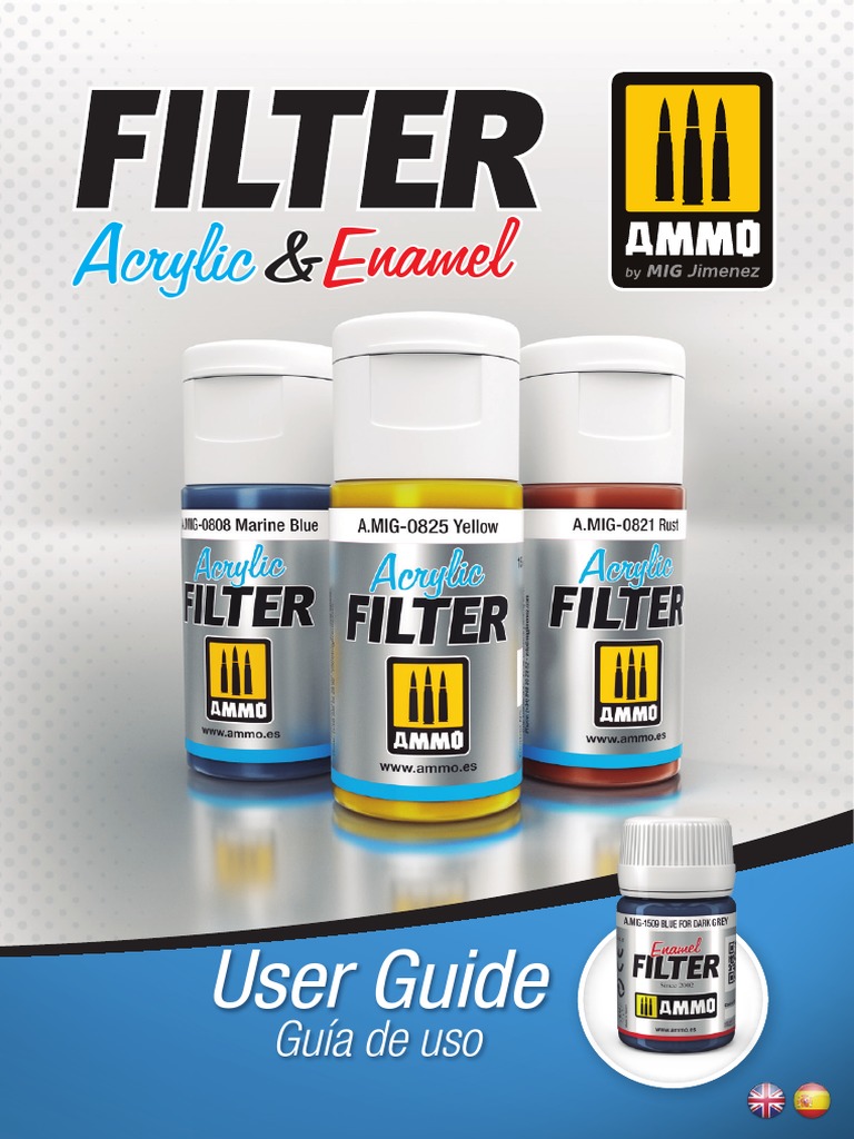 Ammo Acrylic Enamel Filters User Guide | PDF | Pinturas | Artes plásticas