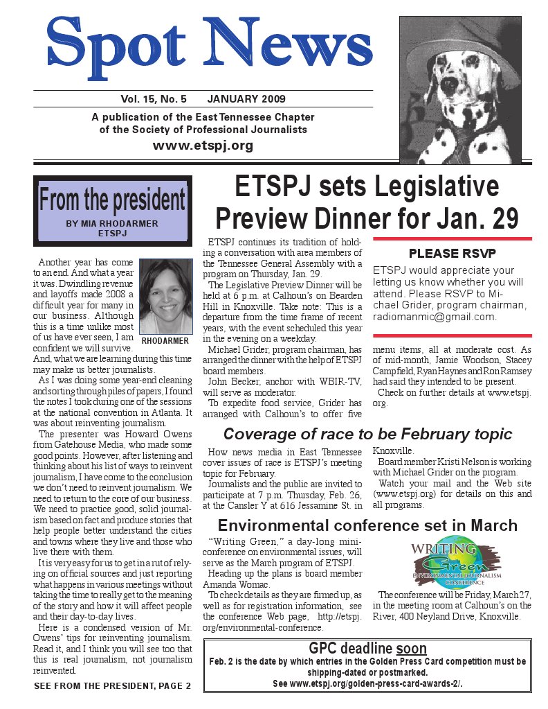 January 2009 Spot News | PDF | Freelancer | Journalism