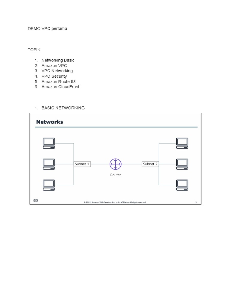 Dokumen VPC AWS | PDF | Bisnis | Komputer