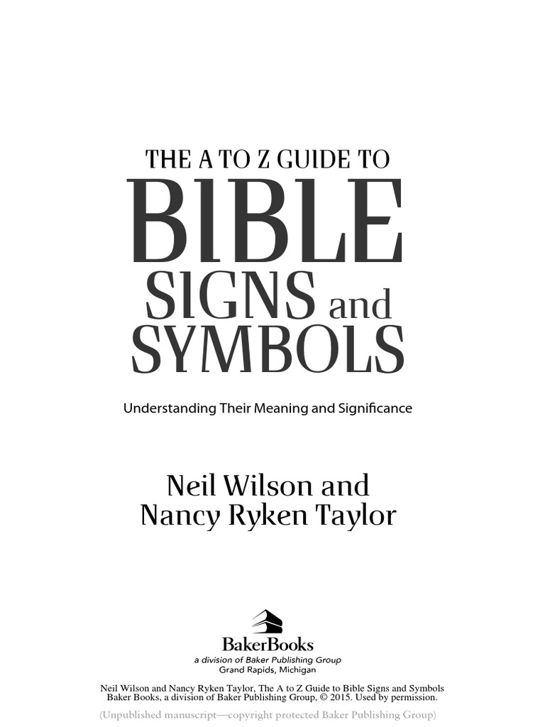 Bible: Signs Symbols | PDF