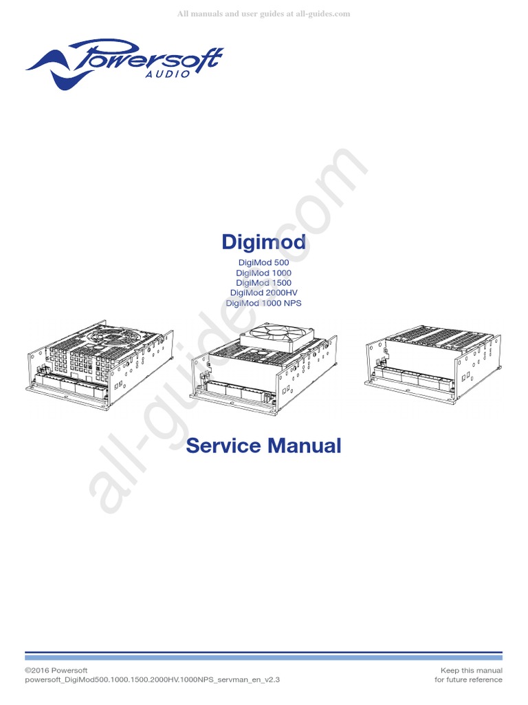 Powersoft Digimod Series Service Manual 26 | PDF | Electrostatic ...
