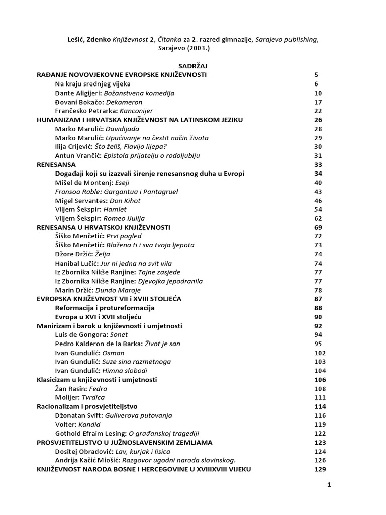 Lešić Zdenko - Čitanka II | PDF