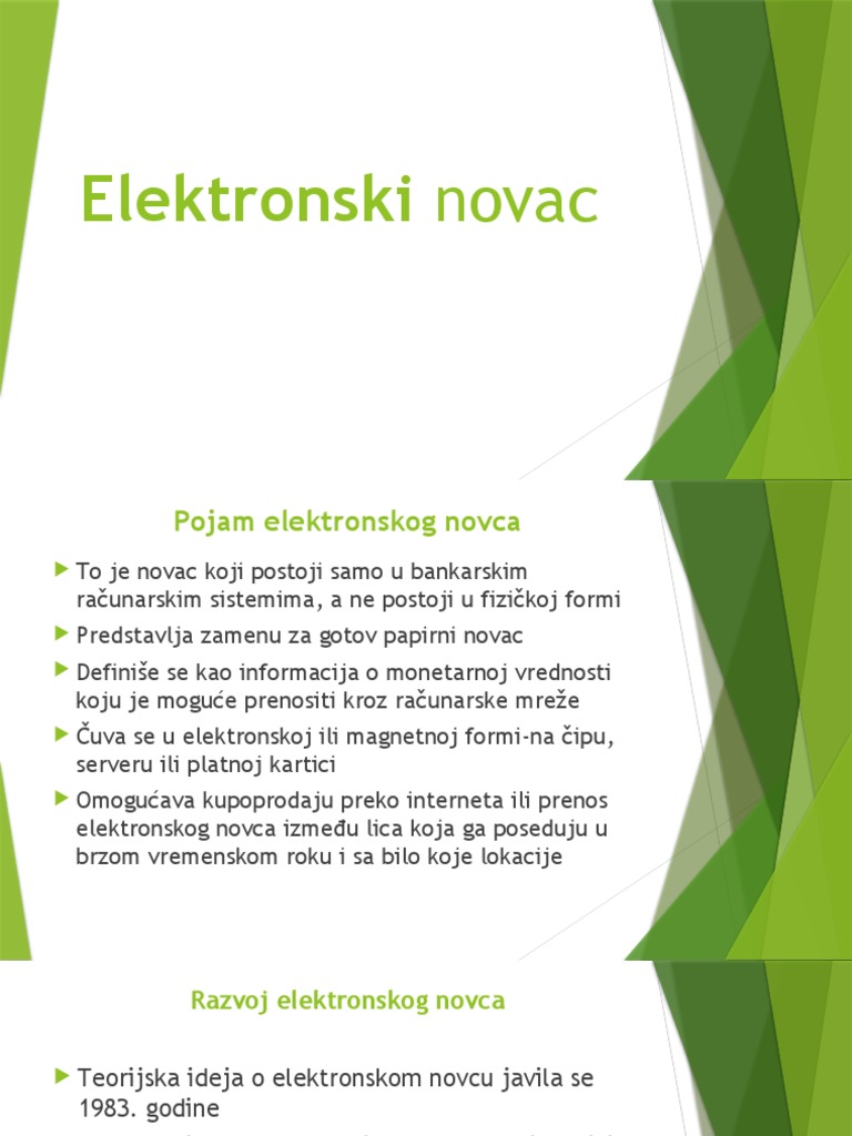Elektronski Novac | PDF
