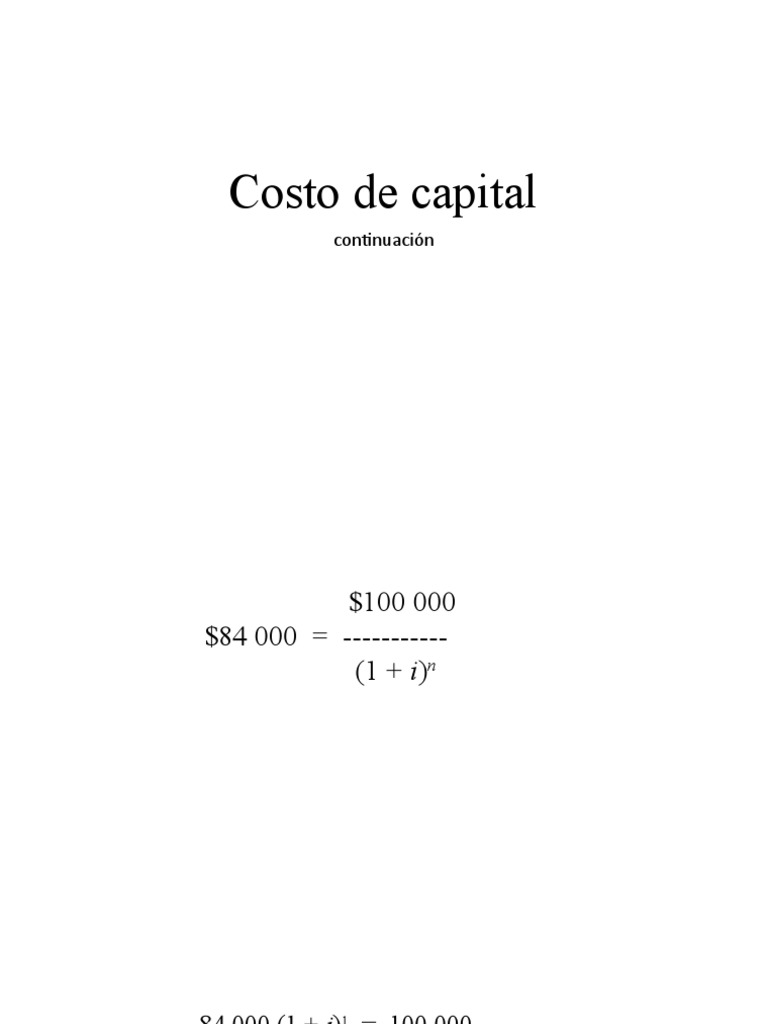 Costo de Capital EMP COTIZAN EN BOLSA 280421 | PDF | Compartir ...