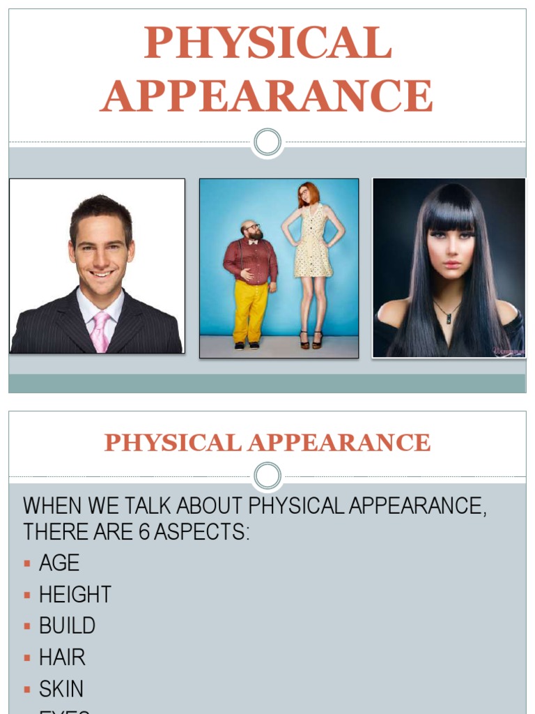 Physical Appearance Presentation - 81031 | PDF | Language Arts ...