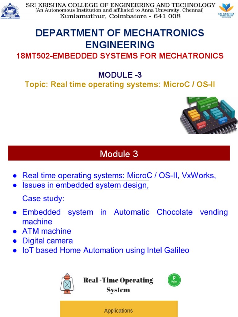 Real Time Operating Systems - MicroC - OS-II | PDF | Embedded System | Operating System