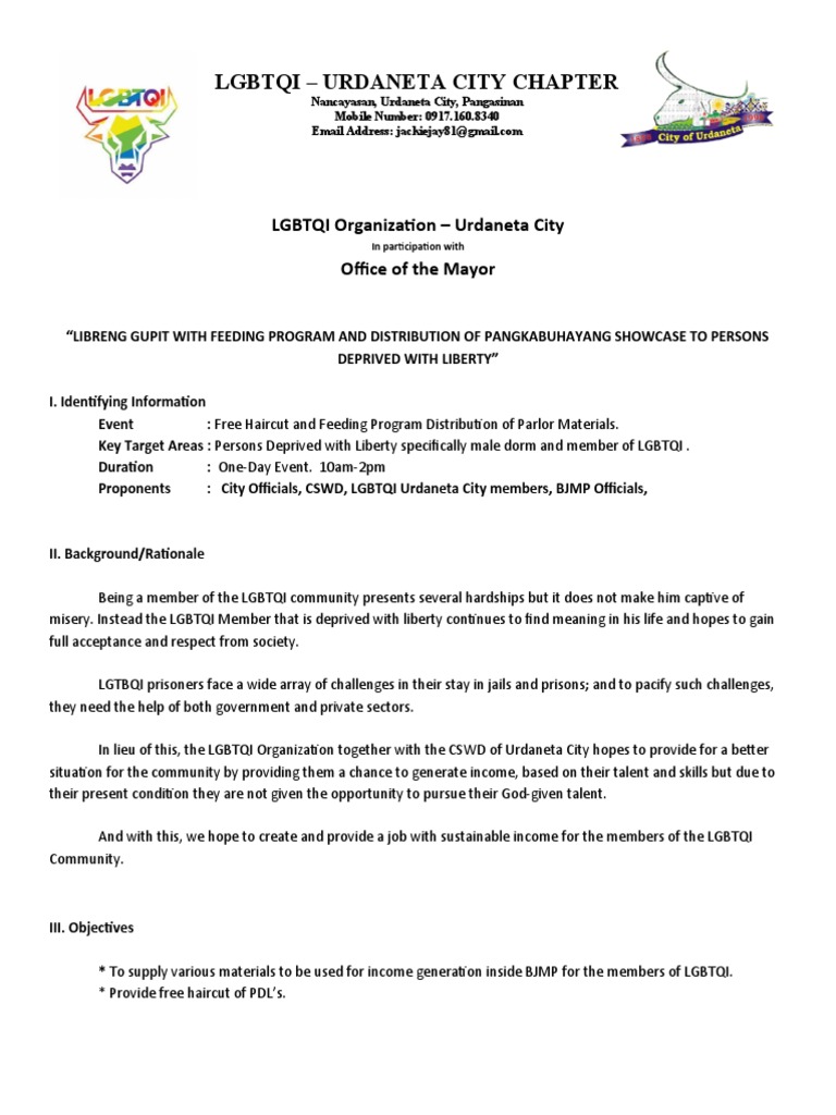 LGBTQI Proposal Letter | PDF | Economies
