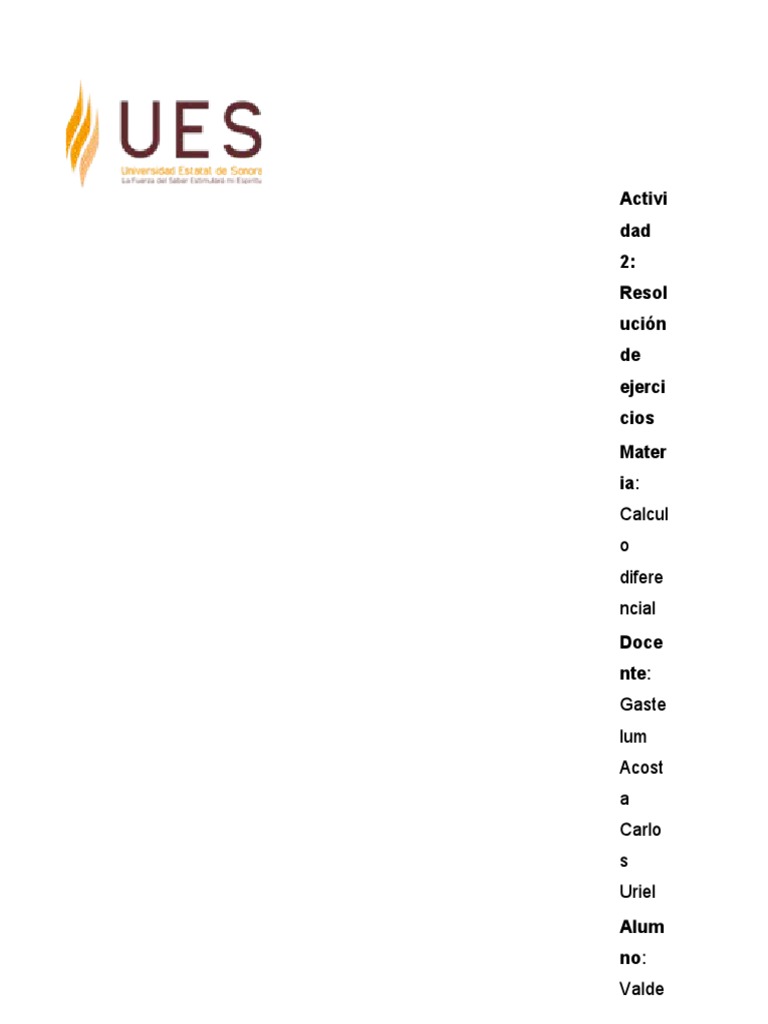 Act 2 - Calculo | PDF