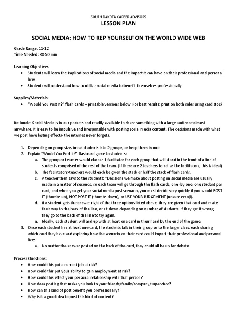 4-2 Social Media | PDF | Social Media | Popular Culture & Media Studies