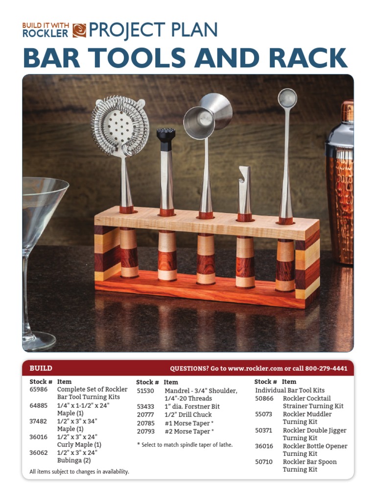 Bar Tool Rack Plan LR | PDF | Machines | Machining