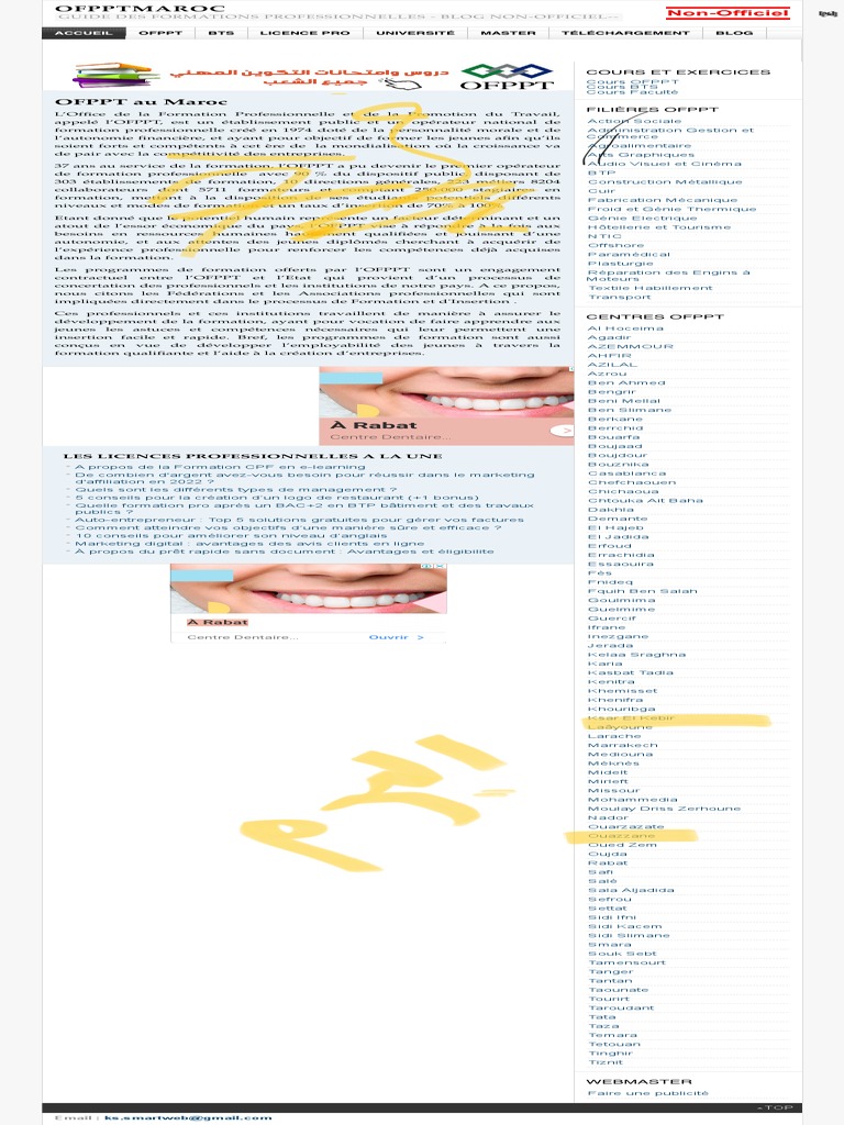 Ofppt Maroc Ista Maroc Maroc | PDF
