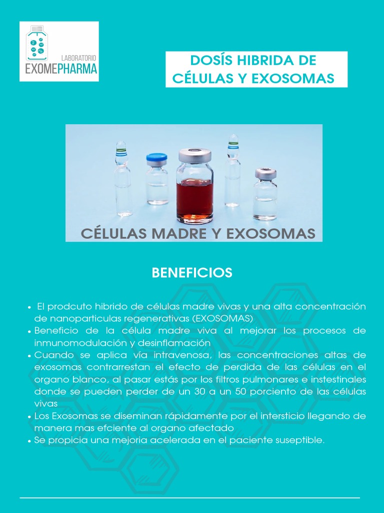 Ficha Tecnica Células y Exosoma Exome Pharma | Descargar gratis PDF ...