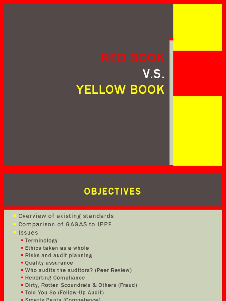 Red Book VS Yellow Book | PDF | Audit | Internal Audit
