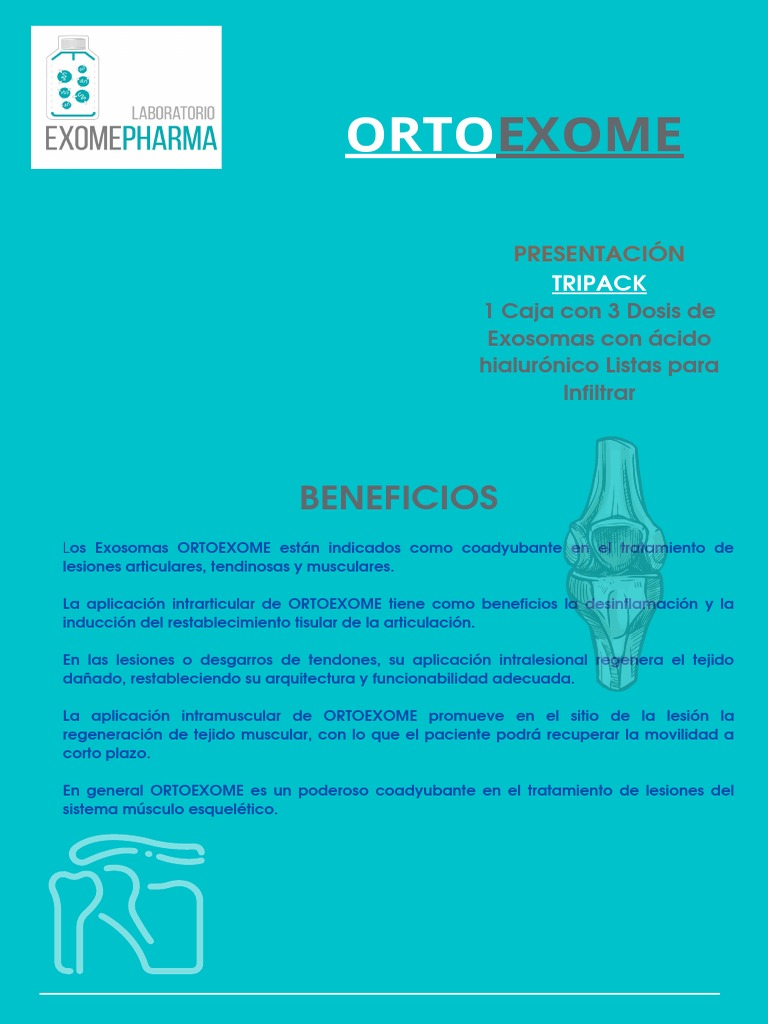Fichas Técnicas Exosoma Ortoexome | PDF