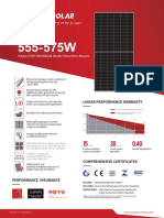 550W Solar Panel Technical Specifications | PDF | Solar Panel ...