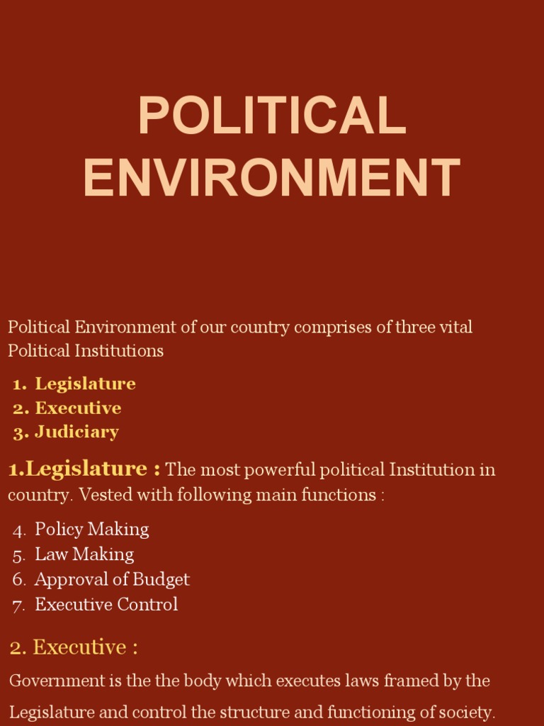 Political Environment | PDF