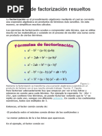 Ejercicios 12 Casos Factorizacion | PDF | Factorización | Álgebra
