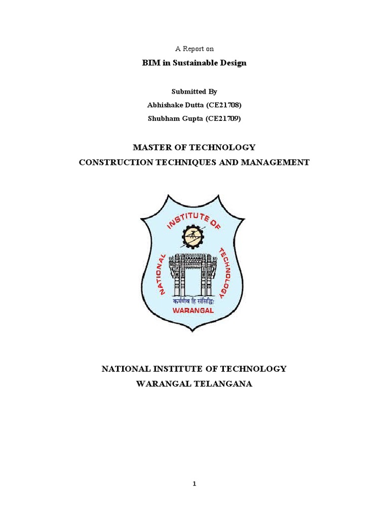 BIM in Sustainable Design: A Report on its Role in Energy Analysis and ...