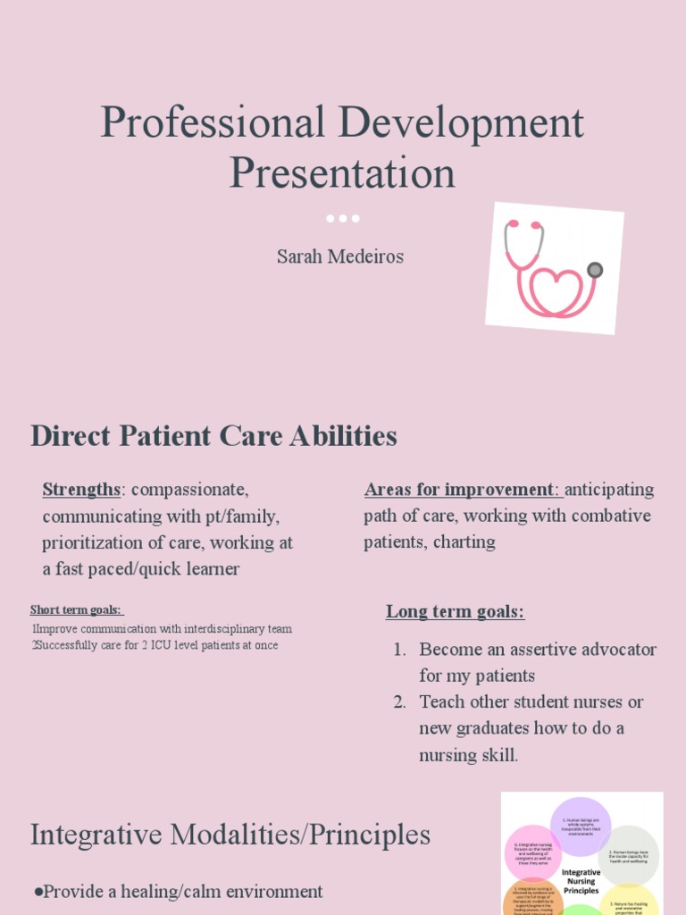 Nursing Professional Development Goals | PDF | Nursing | Mental Health