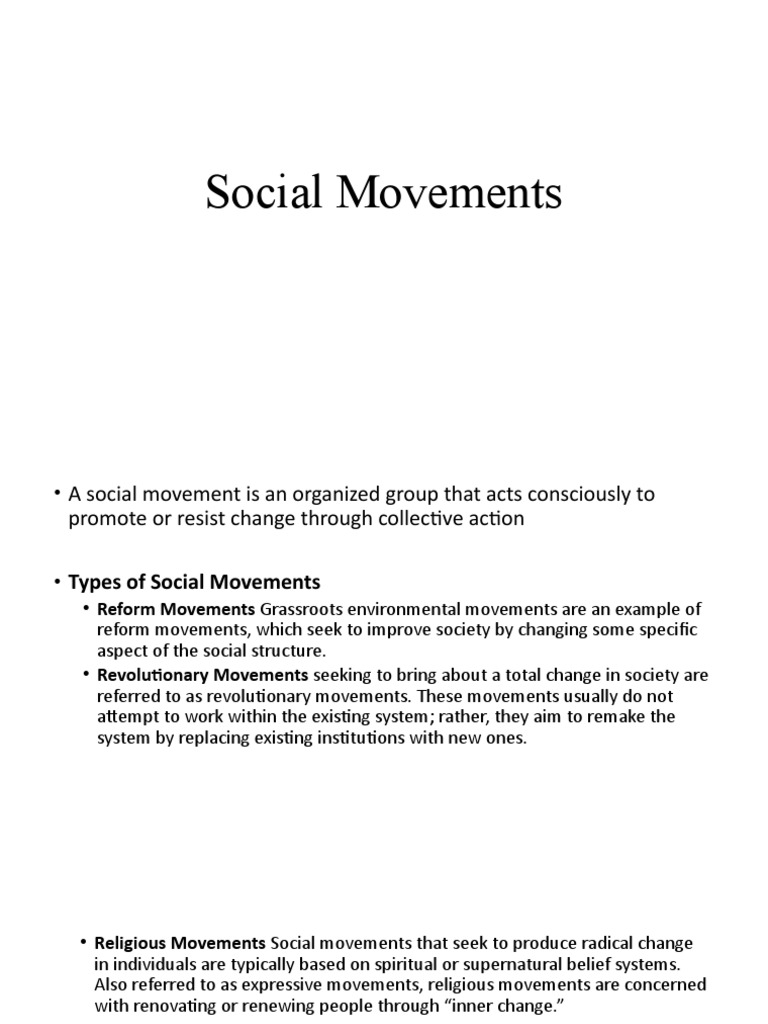 Social Movements | PDF | Social Movements | Behavioural Sciences