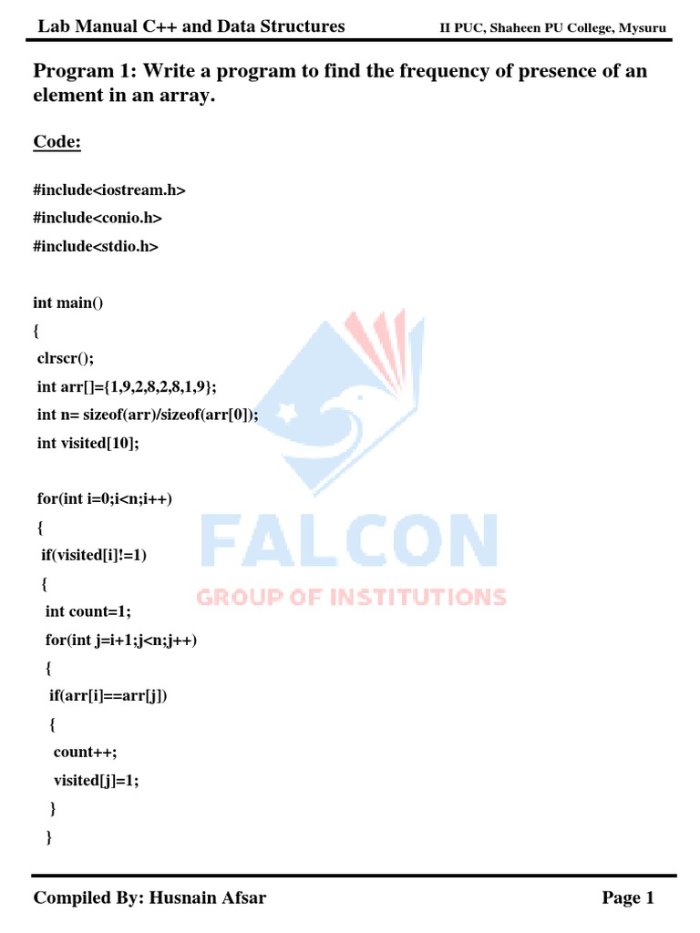 2nd PU CS Lab Manual | PDF | C++ | Pointer (Computer Programming) 2nd PU CS Lab Manual | PDF | C++ | Pointer (Computer Programming)