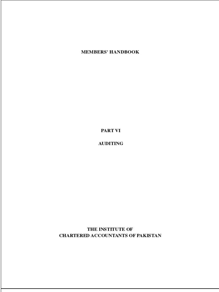 Auditing Trs by Icap | PDF | Auditor's Report | Audit