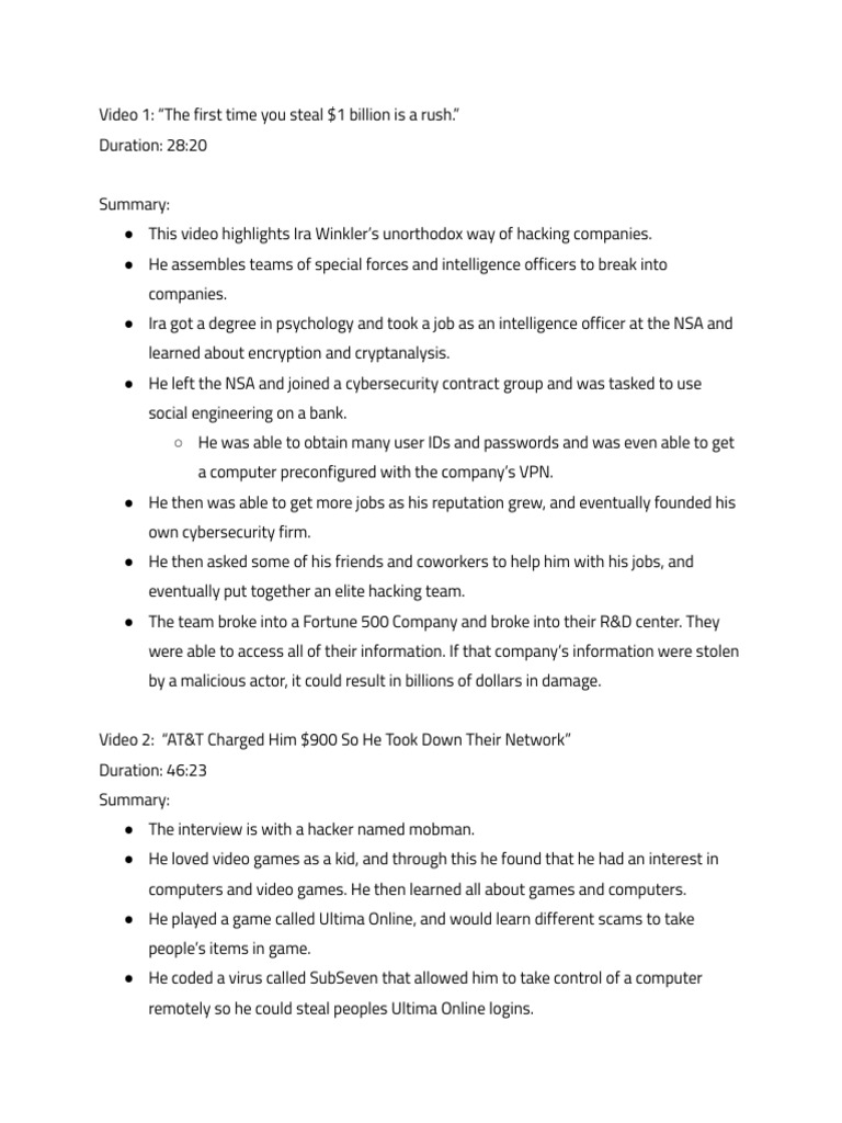 Darknet Diaries Summary | PDF