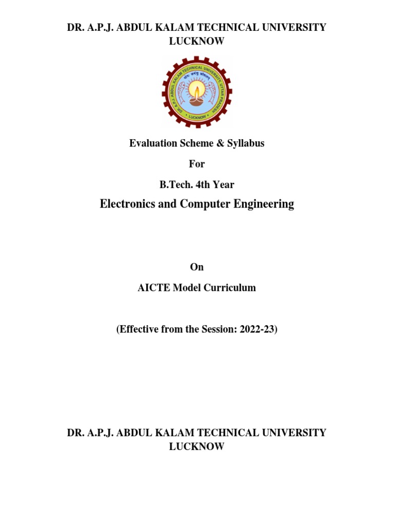 B Tech 4th Yr Electronics and Computer Engg 2022 23 Revised | PDF ... B Tech 4th Yr Electronics and Computer Engg 2022 23 Revised | PDF ...