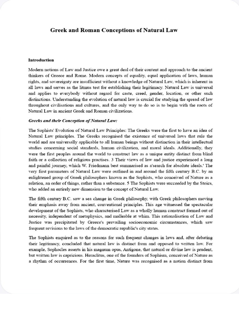 Greek and Roman Law | PDF