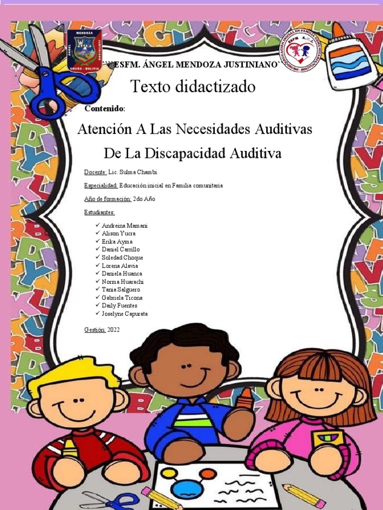 Discapacidad - Auditiva - Gaby, - Tania - Ester, - Lorena, - Erika, - Alison, Daily, Daniela ...