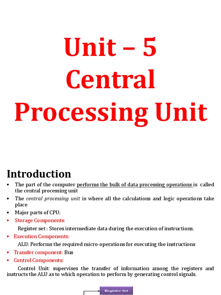 Coa Unit 5 | PDF | Central Processing Unit | Computer Science Coa Unit 5 | PDF | Central Processing Unit | Computer Science