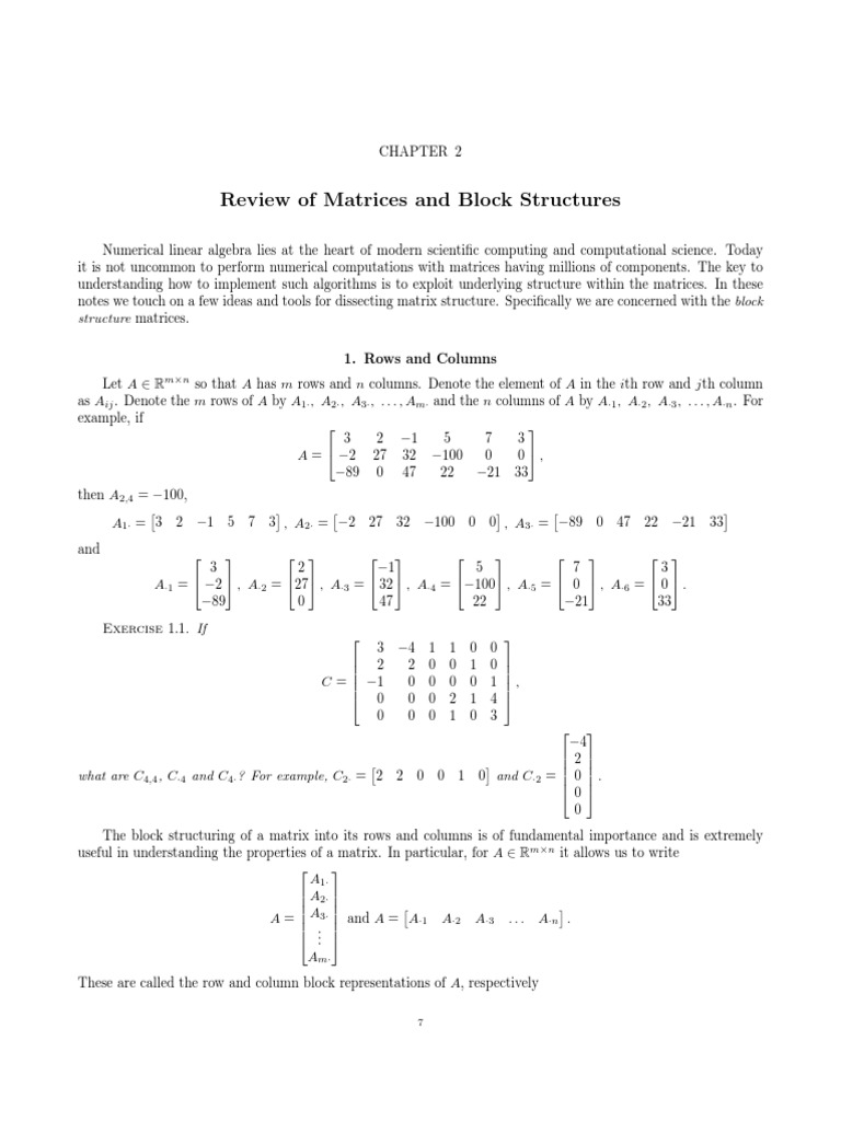 Linear Algebra Review Pdf Matrix Mathematics Functions And Mappings 